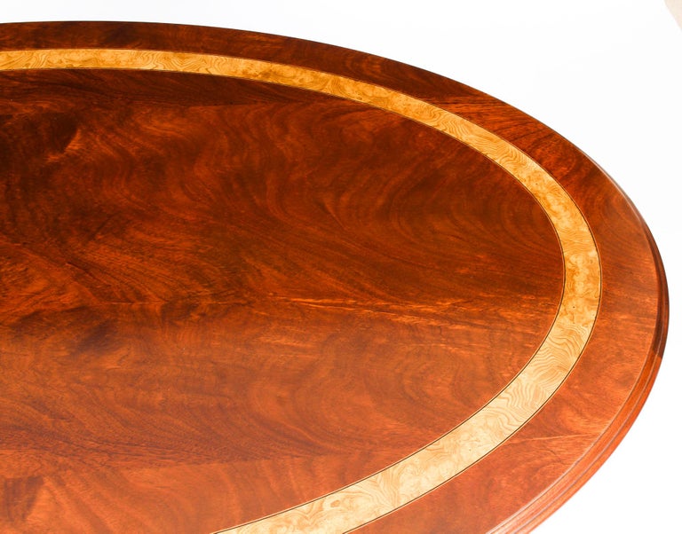 Vintage Flame Mahogany Oval Coffee Table by Charles Barr, 20th Century ...