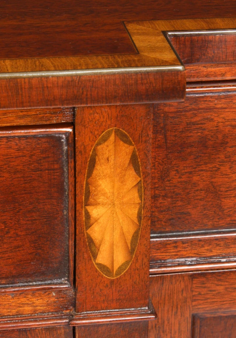 Vintage Flame Mahogany Sideboard by William Tillman, 20th Century For ...