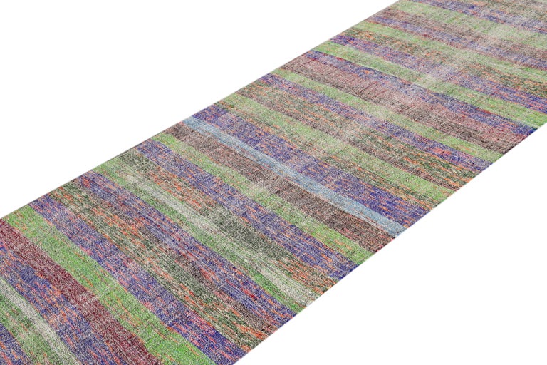 Vintage Flat-Weave Wool Runner For Sale at 1stDibs | flat weave wool ...