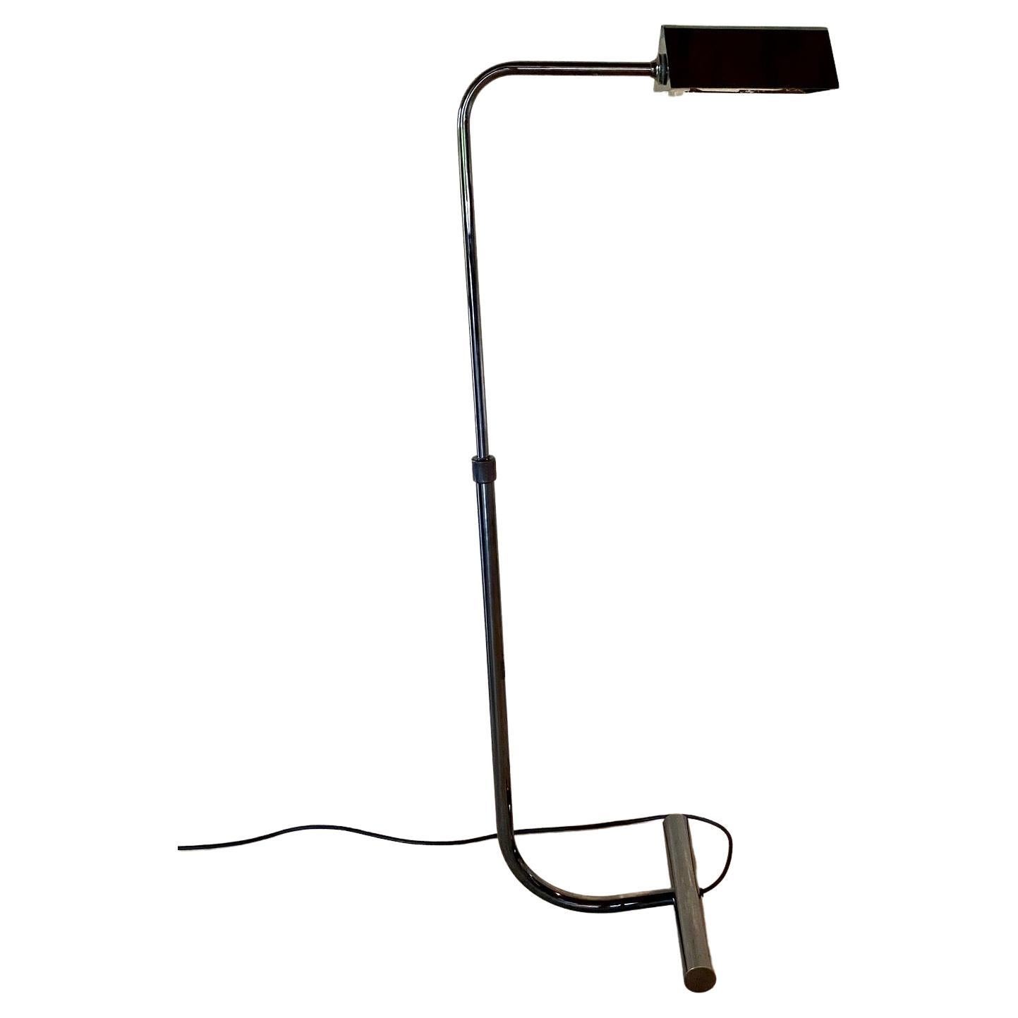 Vintage Floor Lamp in Metal by Roger Nathan, 1970 For Sale at 1stDibs