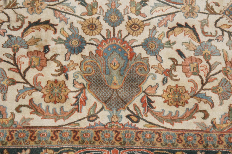 Vintage Floral All-Over Traditional Oriental Indo Agra Area Rug Carpet ...