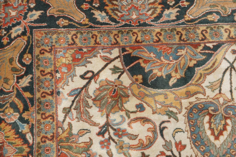 Vintage Floral All-Over Traditional Oriental Indo Agra Area Rug Carpet ...