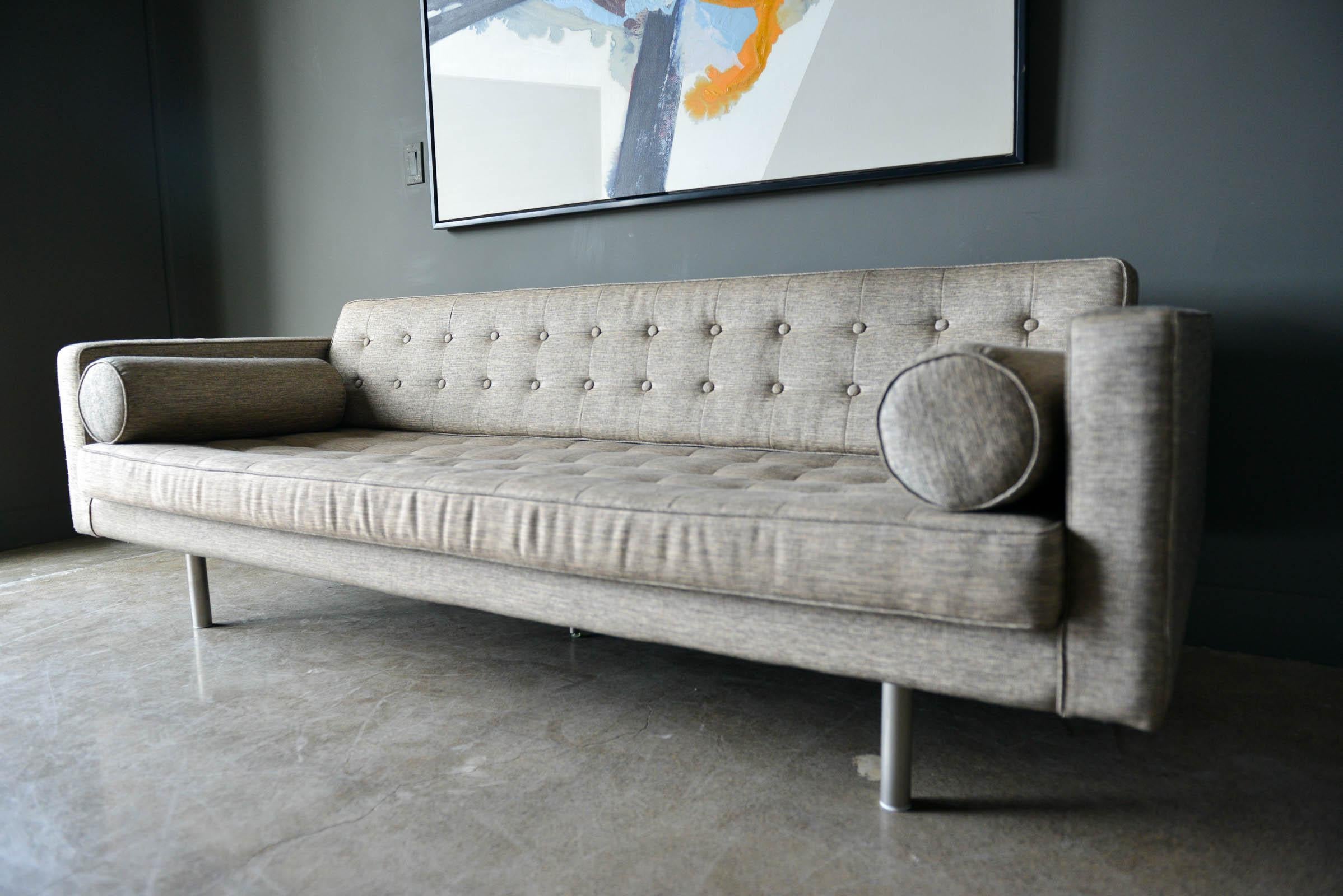 Vintage Florence Knoll Style Sofa, circa 1980 at 1stDibs