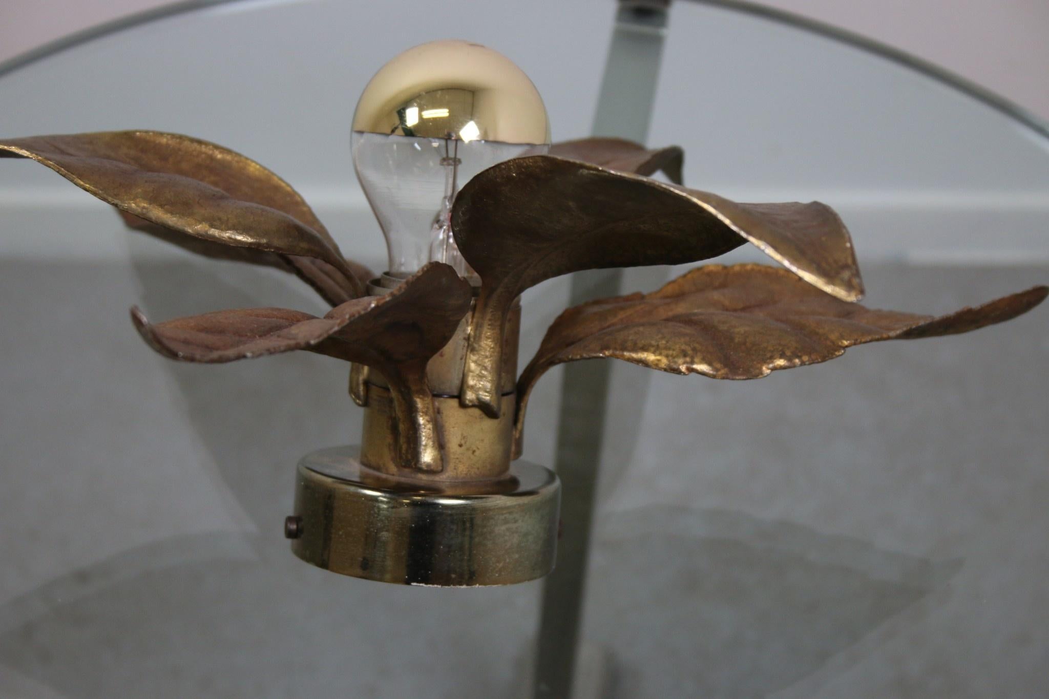 Vintage Flower Light by Willy Daro for Massive Lighting, Belgium 1970s ...