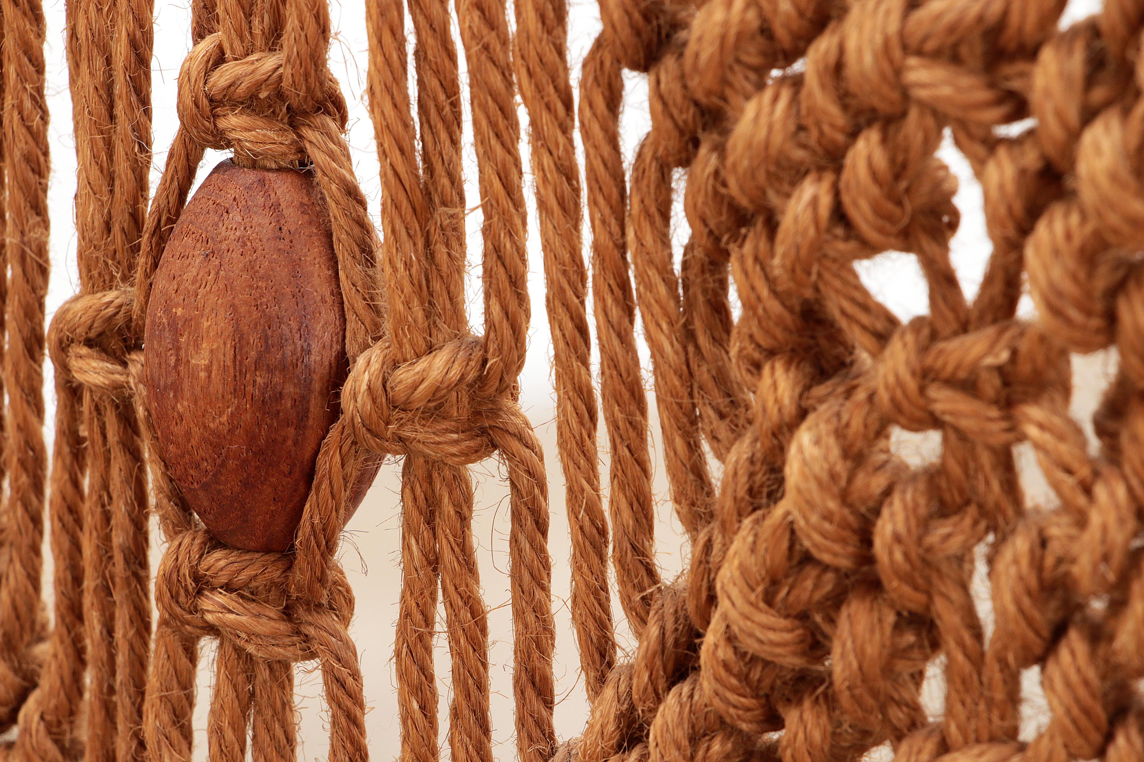 Vintage Folding Screen Made of Macramé, 1970 at 1stDibs