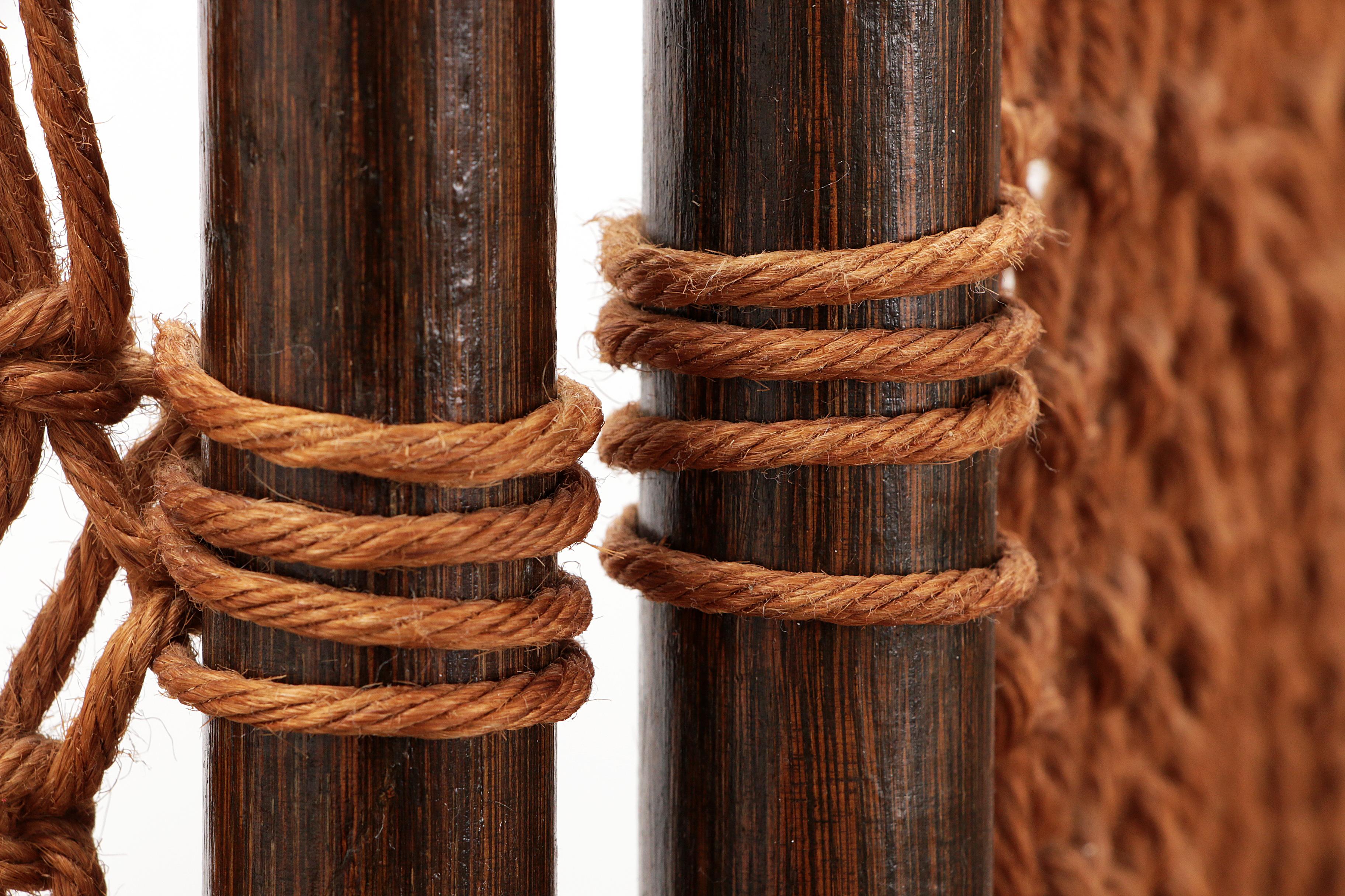 Vintage Folding Screen Made of Macramé, 1970 at 1stDibs