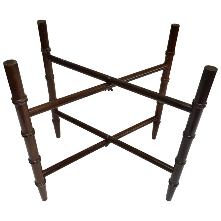 Vintage Folding Wooden Tray Table Stand at 1stDibs