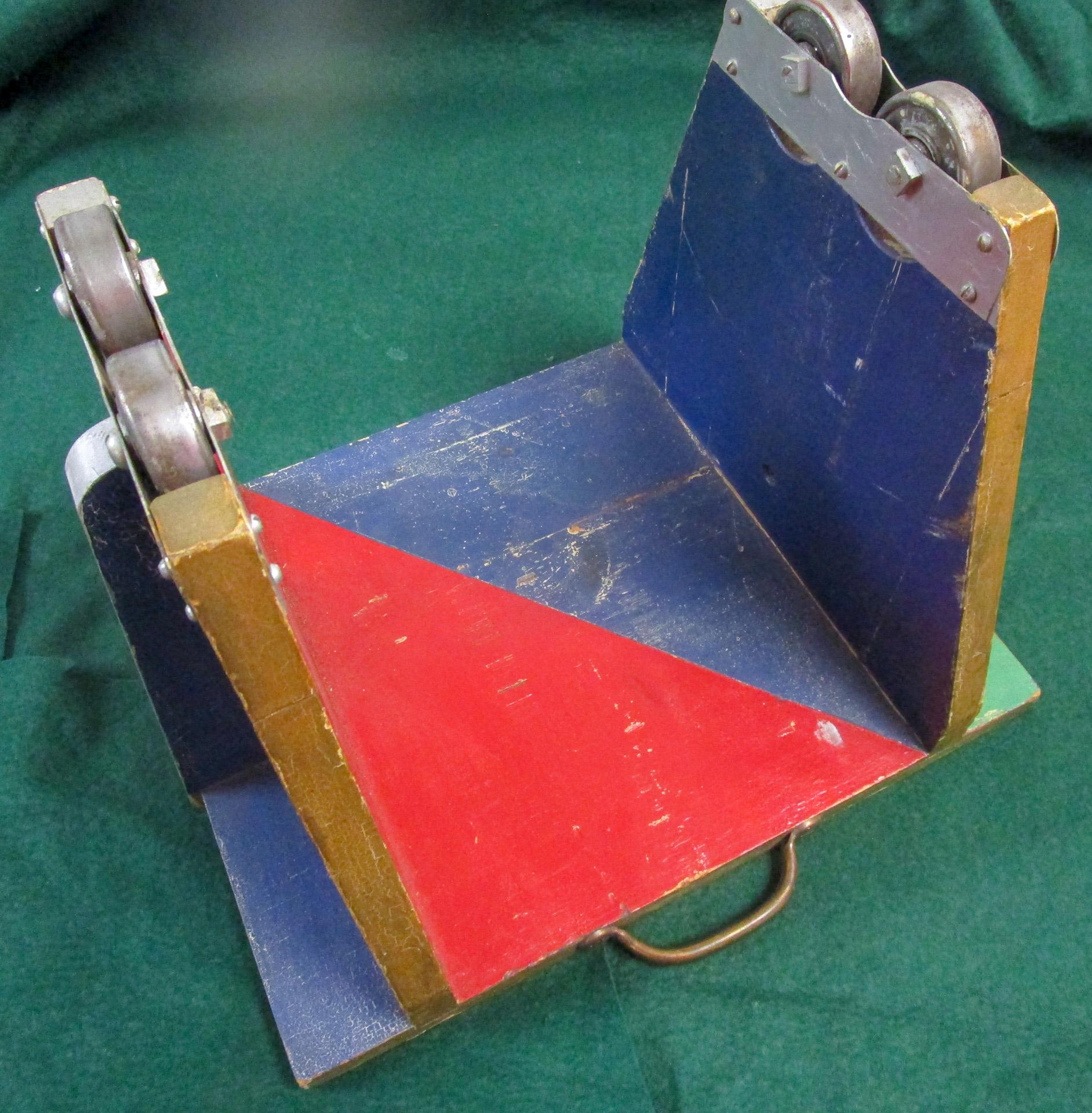 Vintage Folk Art Wooden Raffle Drum Lottery Ticket Spinner with Orginal ...