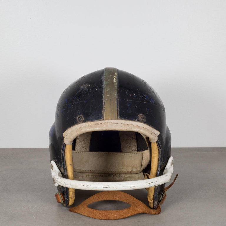 Vintage Football Helmet with Leather Chin Strap, circa 1950 For Sale at ...