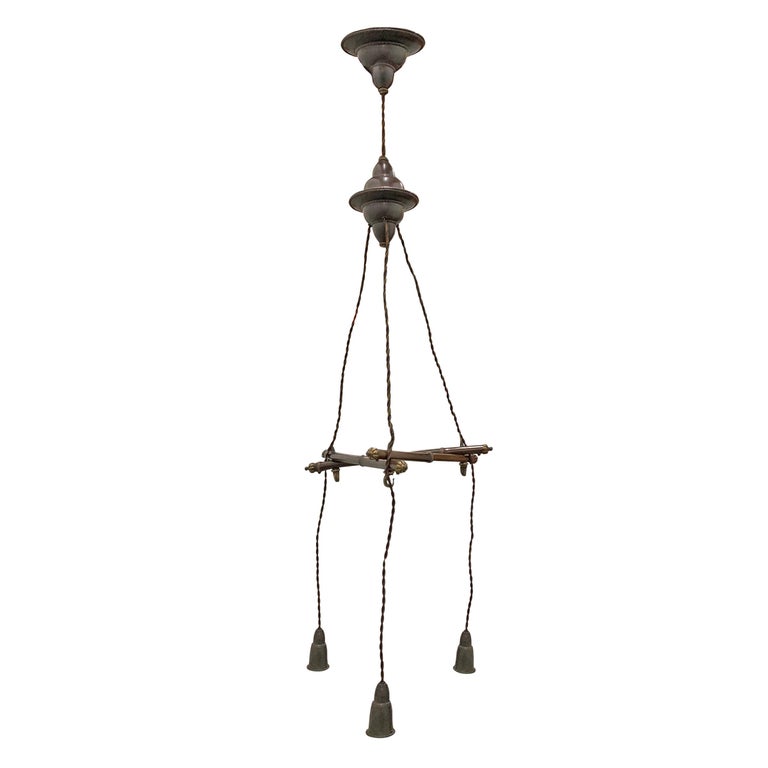 Vintage Fortuny Three-Light Cesendello Fixture at 1stDibs