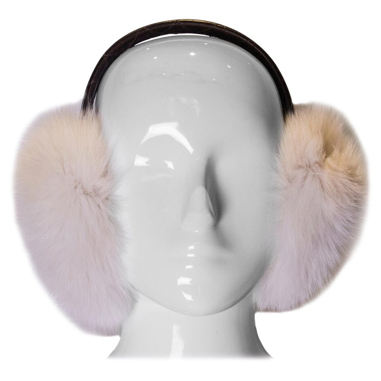 Vintage Fox Fur Ear Muffs For Sale at 1stDibs