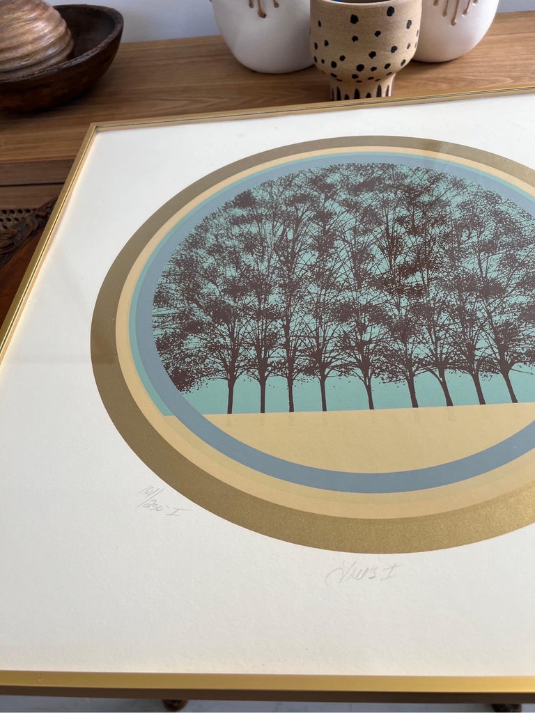 Vintage Framed Art Print, Numbered and Signed For Sale at 1stDibs