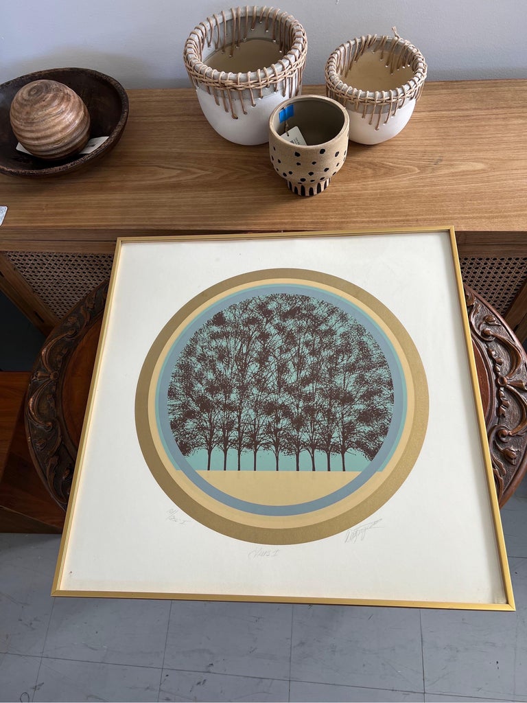 Vintage Framed Art Print, Numbered and Signed For Sale at 1stDibs