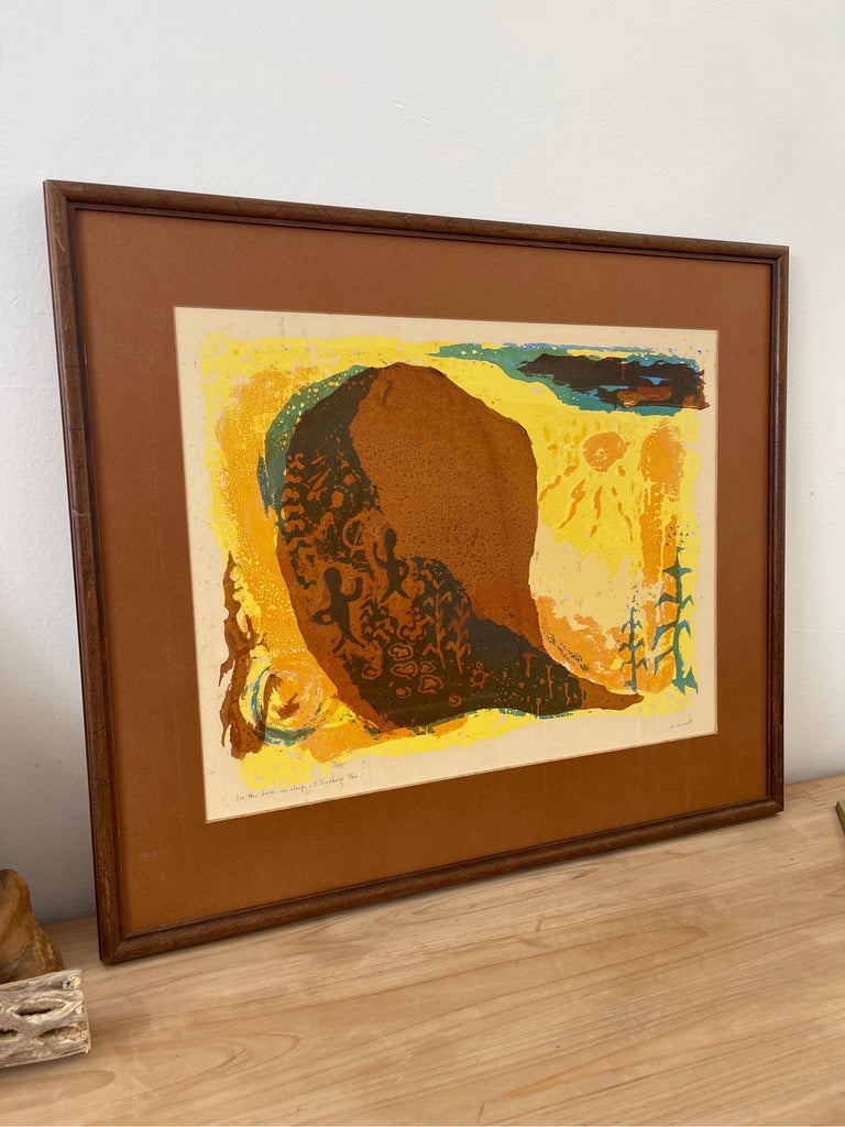 Vintage Framed Print, Signed and Numbered For Sale at 1stDibs