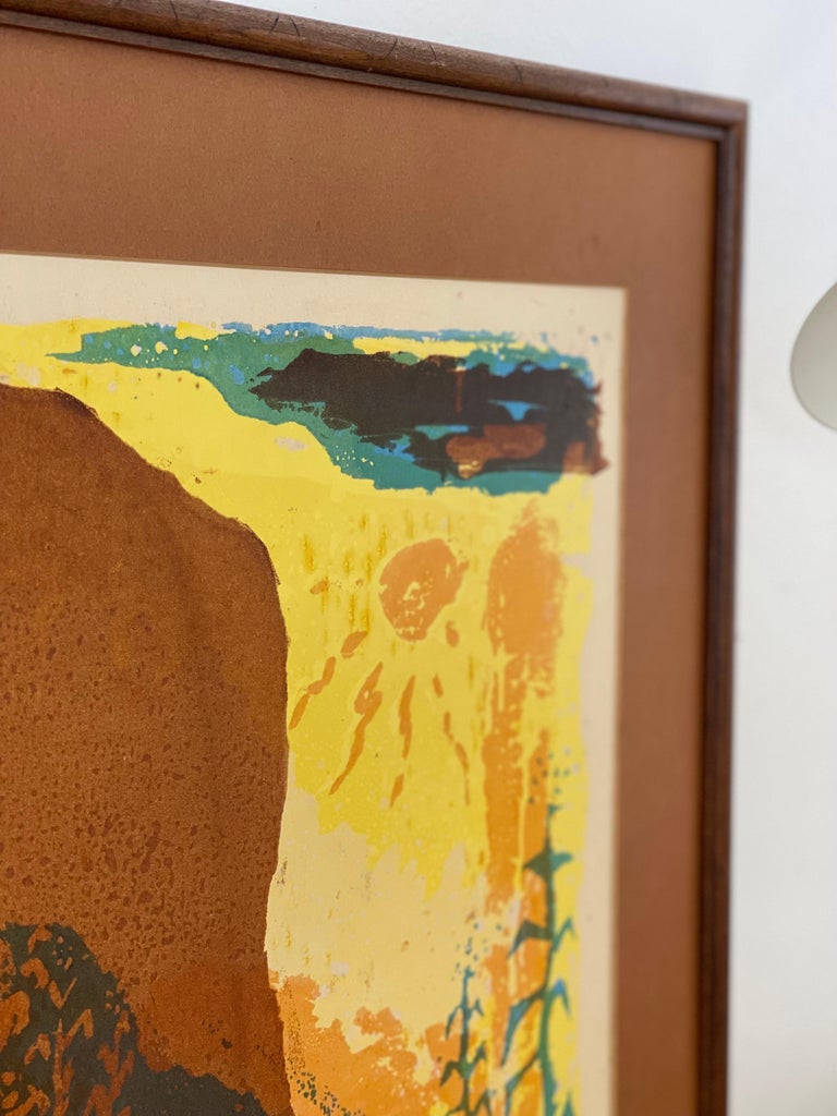 Vintage Framed Print, Signed and Numbered For Sale at 1stDibs