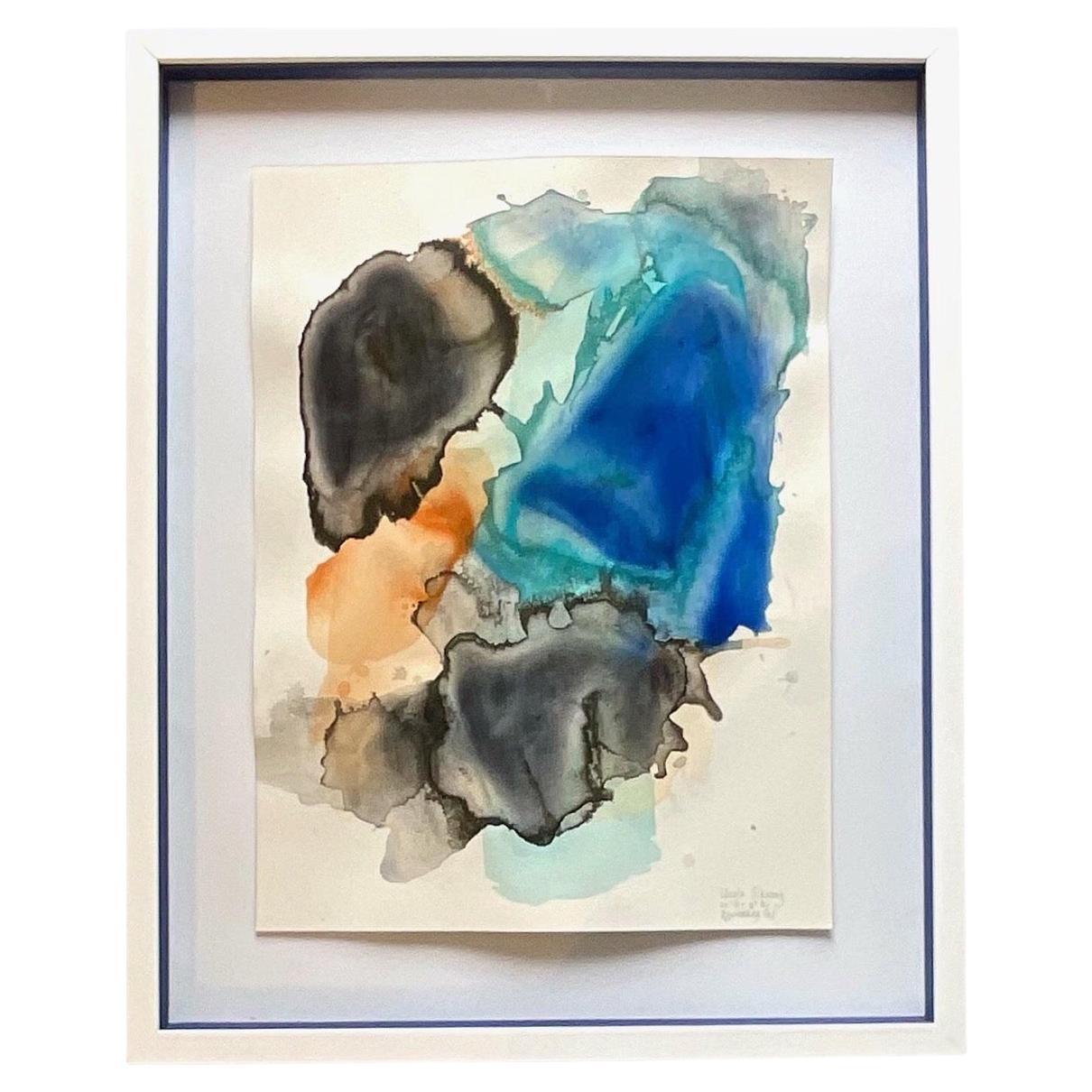 Set of 4 Parisian Original Antique Vintage Watercolor on Paper Signed ...
