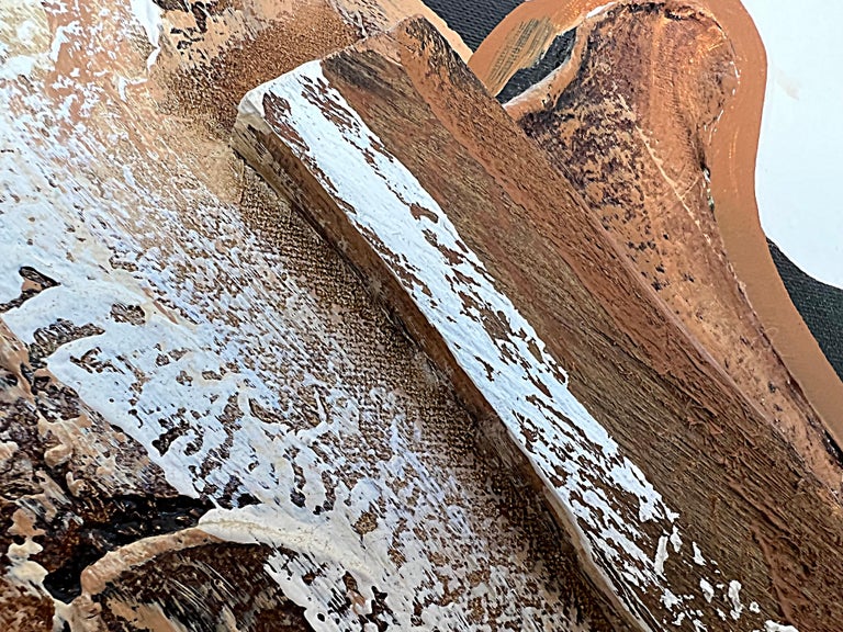 Vintage Frank Walcutt Mixed Media Abstract Painting, 1970s For Sale at ...