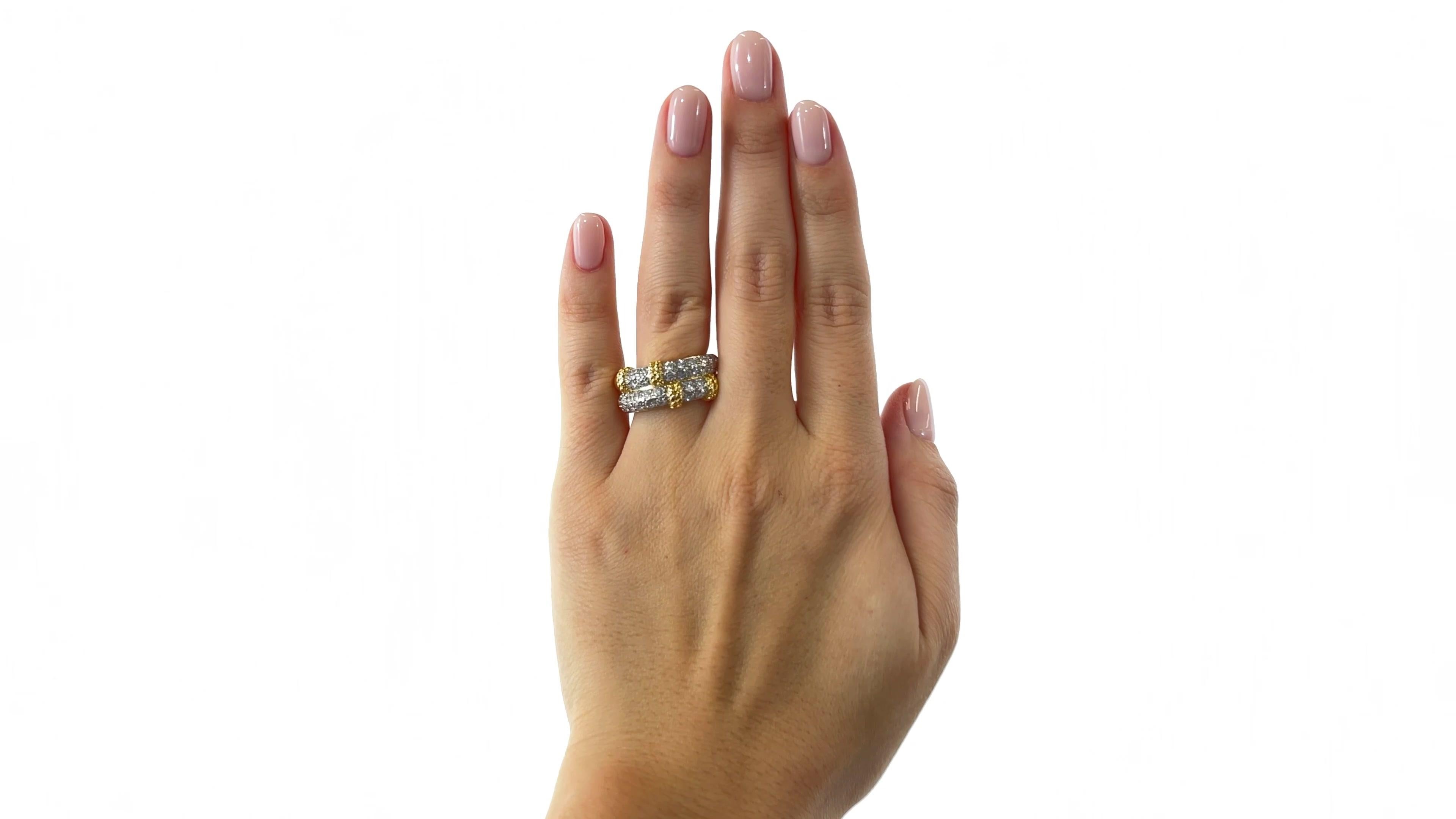 Vintage Fred Paris Diamond 18 Karat Gold Ring at 1stDibs | fred of paris ring, fred paris ring