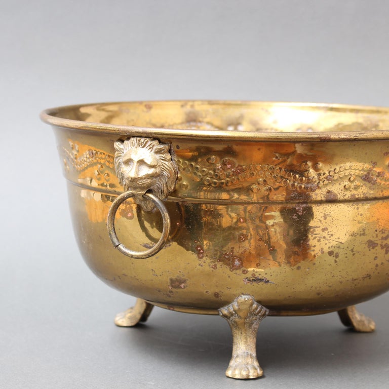 Vintage French 3-Legged Brass Champagne Ice Bucket 'circa 1960s' at 1stDibs