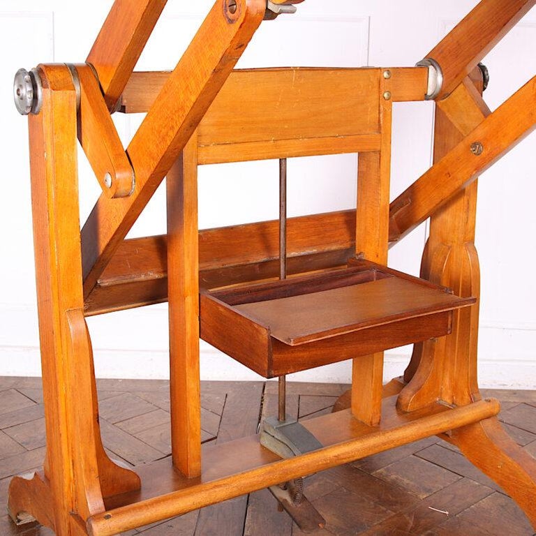 Vintage French Architect Table For Sale at 1stDibs