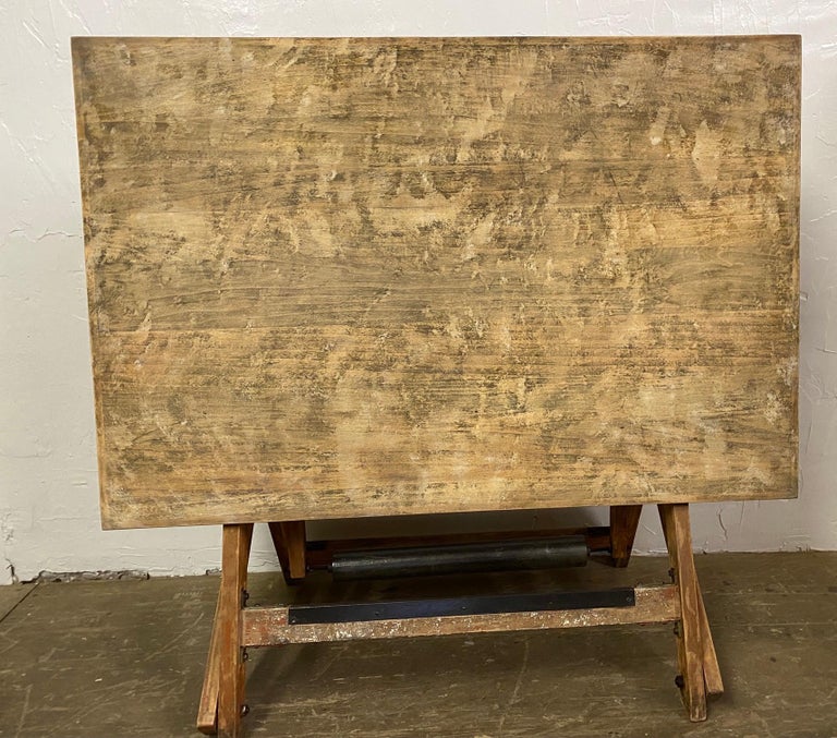 Vintage French Architect's Drafting Table at 1stDibs