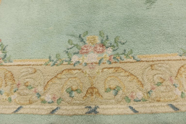 Vintage French Aubusson Style Rug with French Rococo Georgian Style at ...