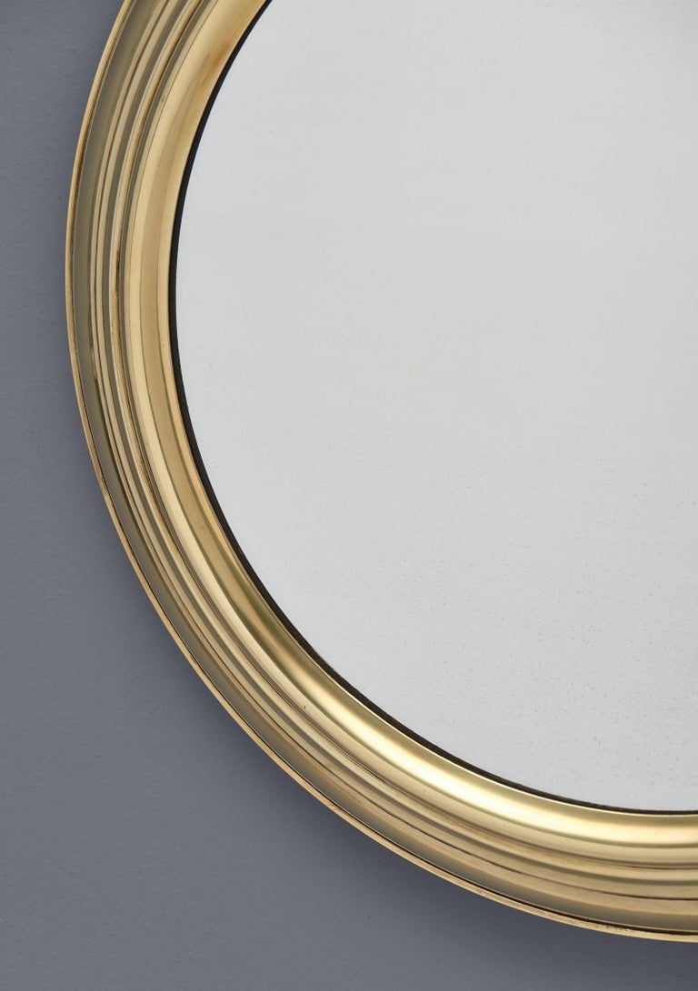 Vintage French Brass Pocket Watch Mirror at 1stDibs