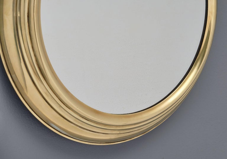 Vintage French Brass Pocket Watch Mirror at 1stDibs