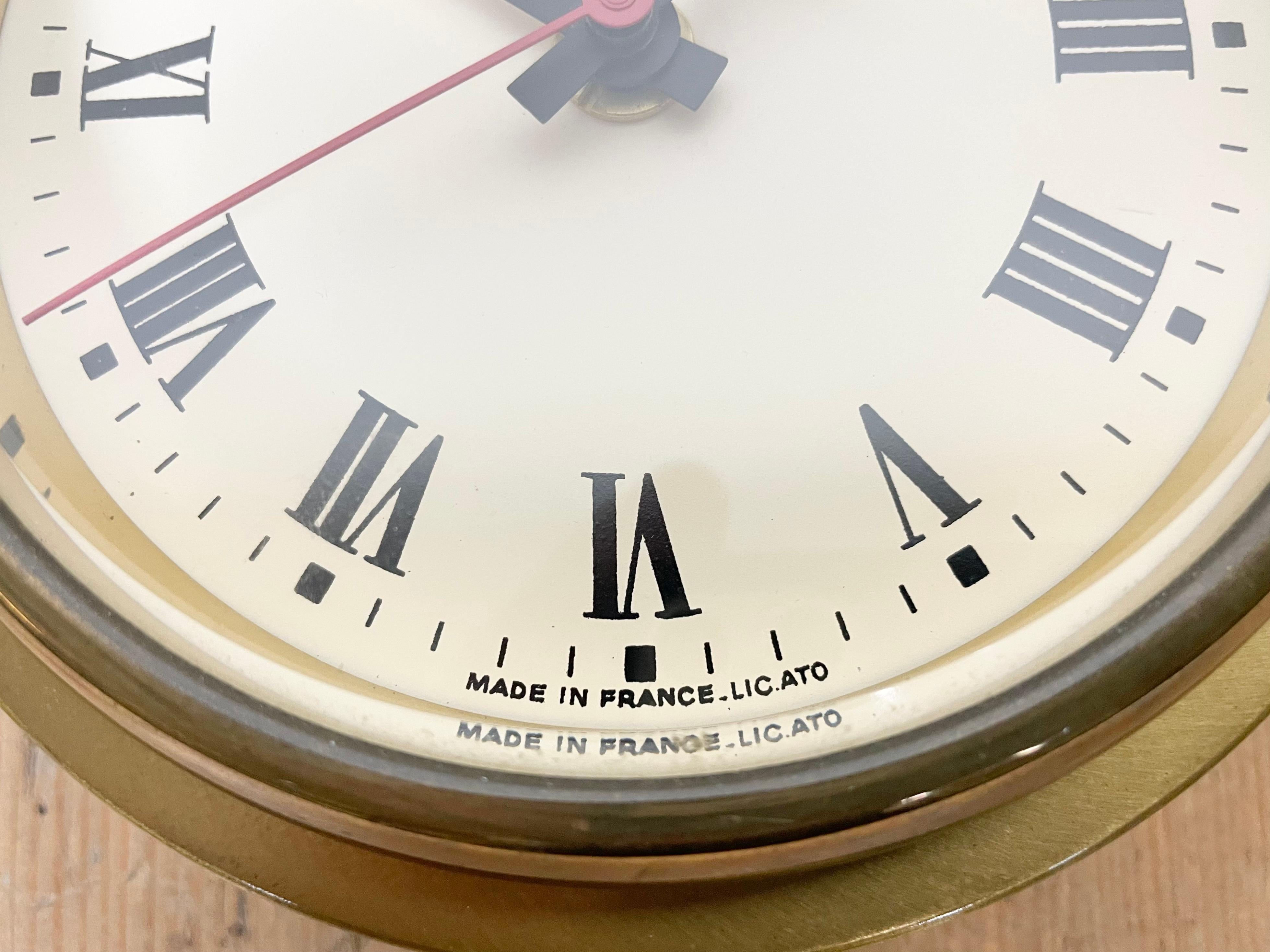 Vintage French Brass Ships Clock from Vedette, 1950s at 1stDibs ...