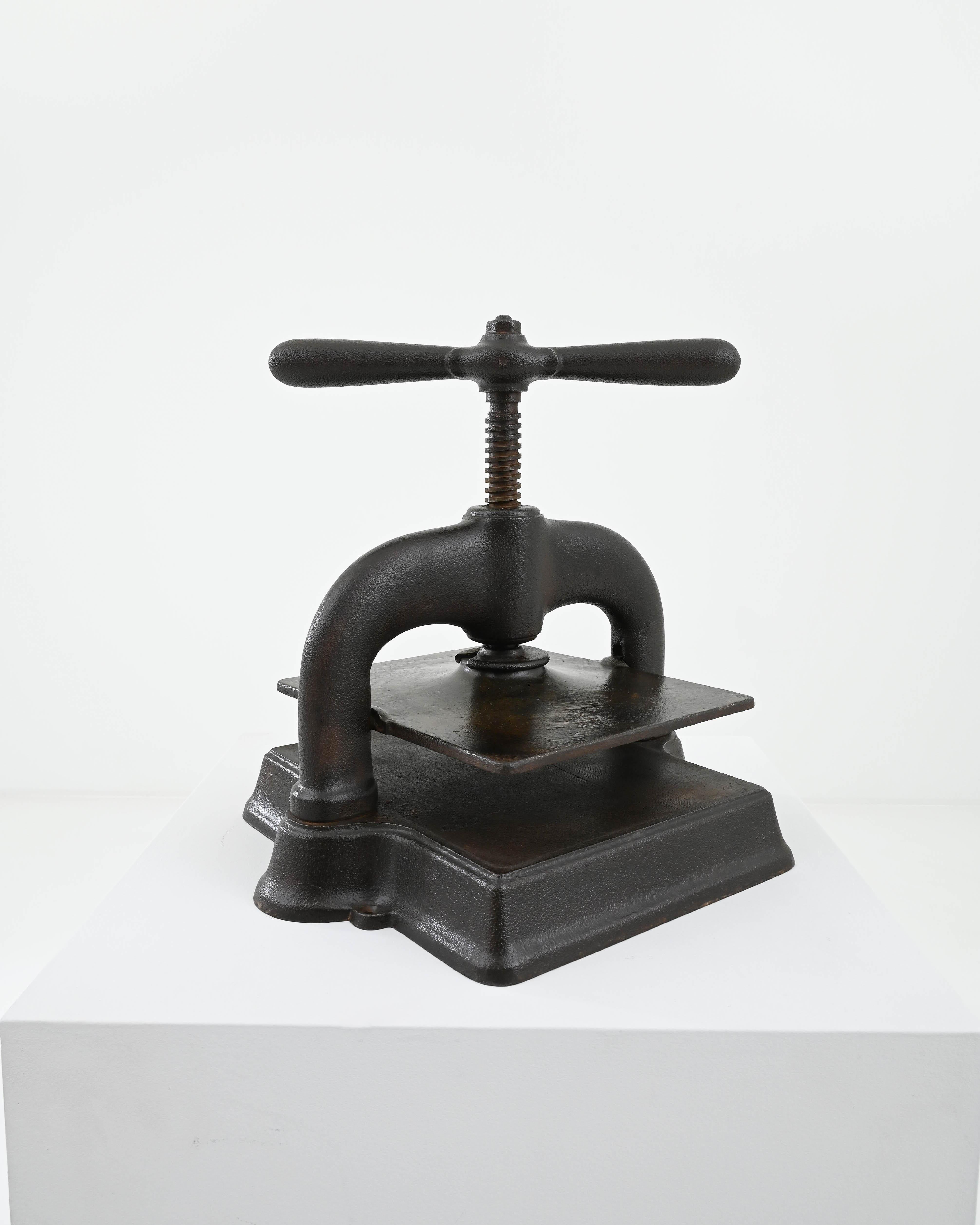 Vintage French Cast Iron Book Press For Sale at 1stDibs