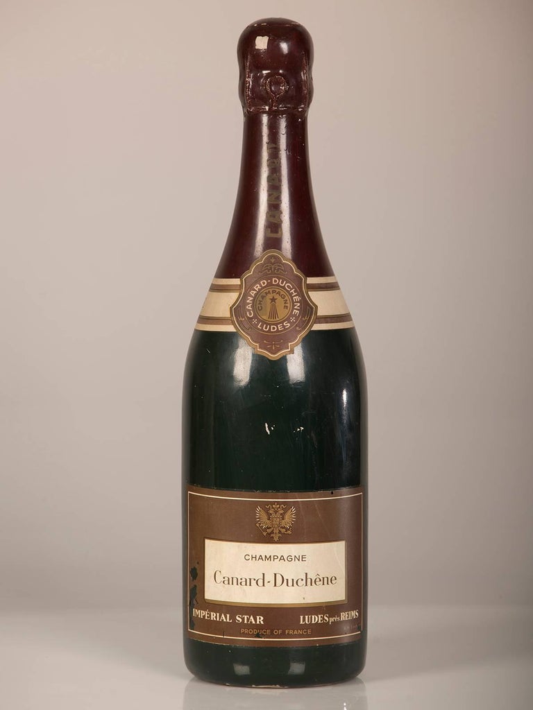 Vintage French Champagne Bottle Advertising Prop for Bistro France ...