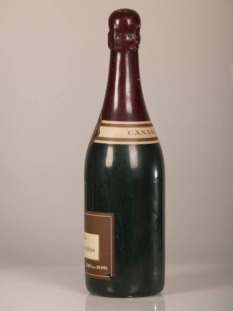 Vintage French Champagne Bottle Advertising Prop for Bistro France ...