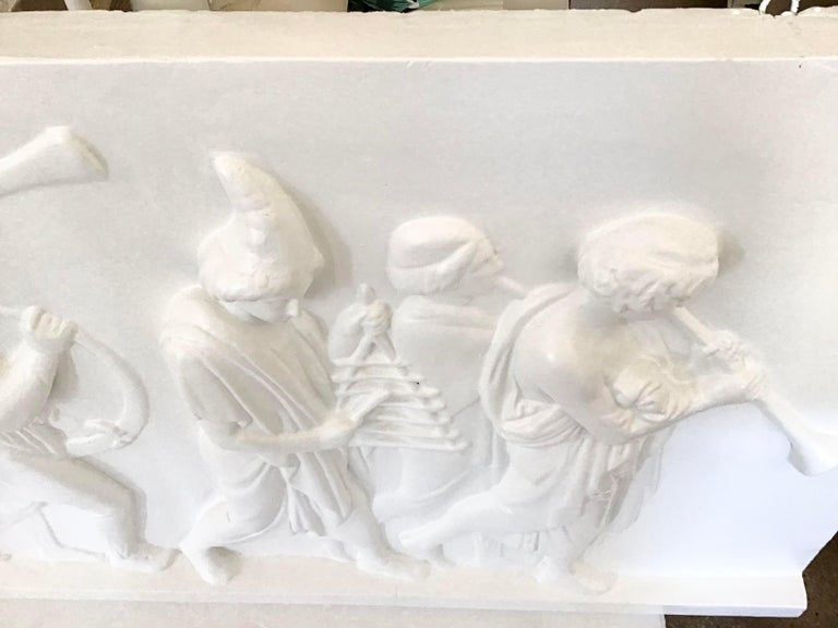 Vintage French Classical Plaster Frieze with Figures For Sale at 1stDibs