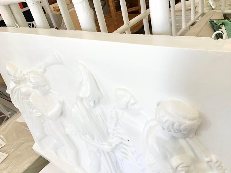 Vintage French Classical Plaster Frieze with Figures For Sale at 1stDibs