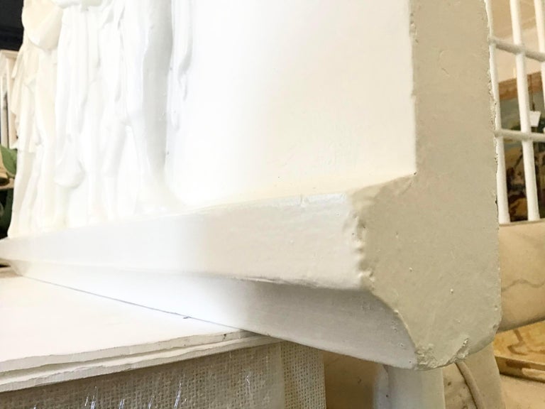Vintage French Classical Plaster Frieze with Figures For Sale at 1stDibs