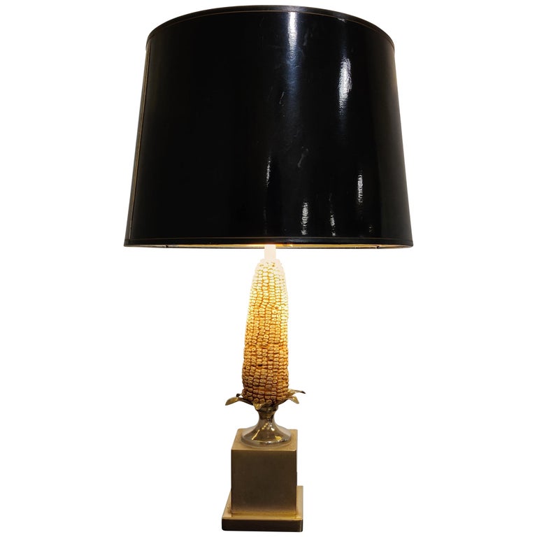 Vintage French Corn Table Lamp, 1970s For Sale at 1stDibs