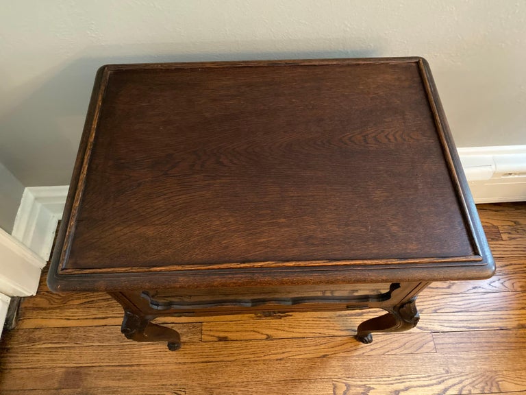 Vintage French Curio Table, Dumbwaiter and Butler Tray / Bar Cart For ...