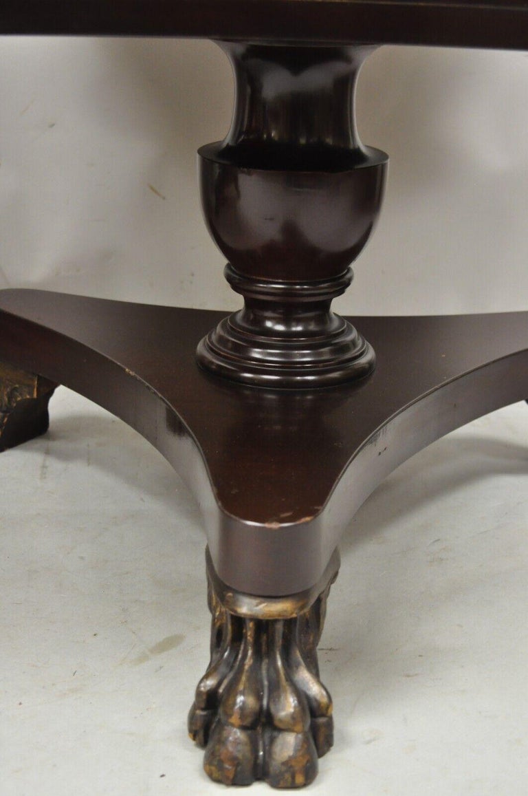 Vintage French Empire Style Mahogany Paw Feet Side Tables, a Pair For ...