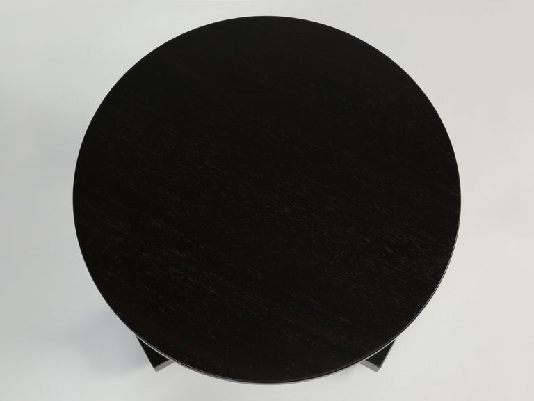 Vintage French Empire Style Side Table in an Ebonized Mahogany Finish ...