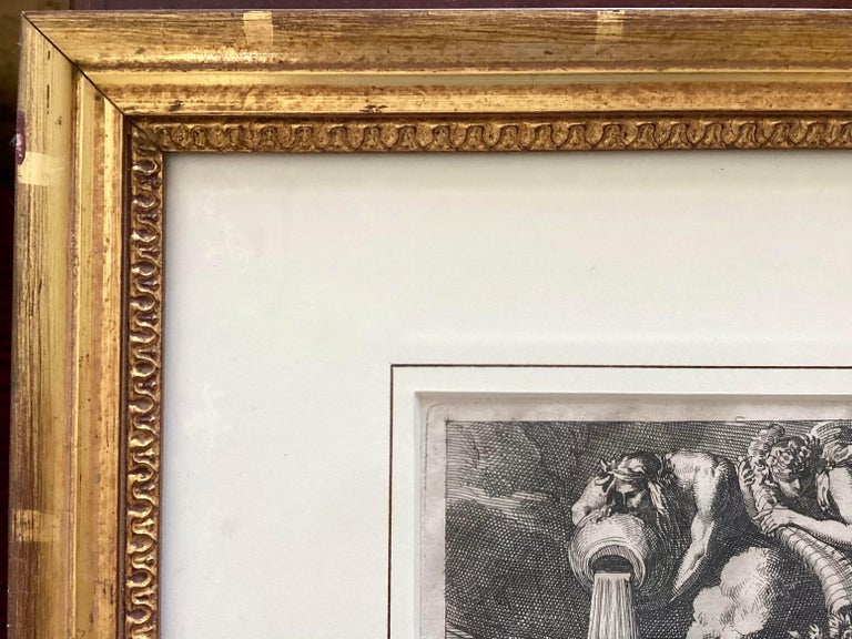 Vintage French Etchings, a Pair For Sale at 1stDibs