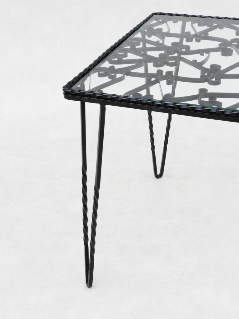 Vintage French Filigree Side Table c1950s For Sale at 1stDibs