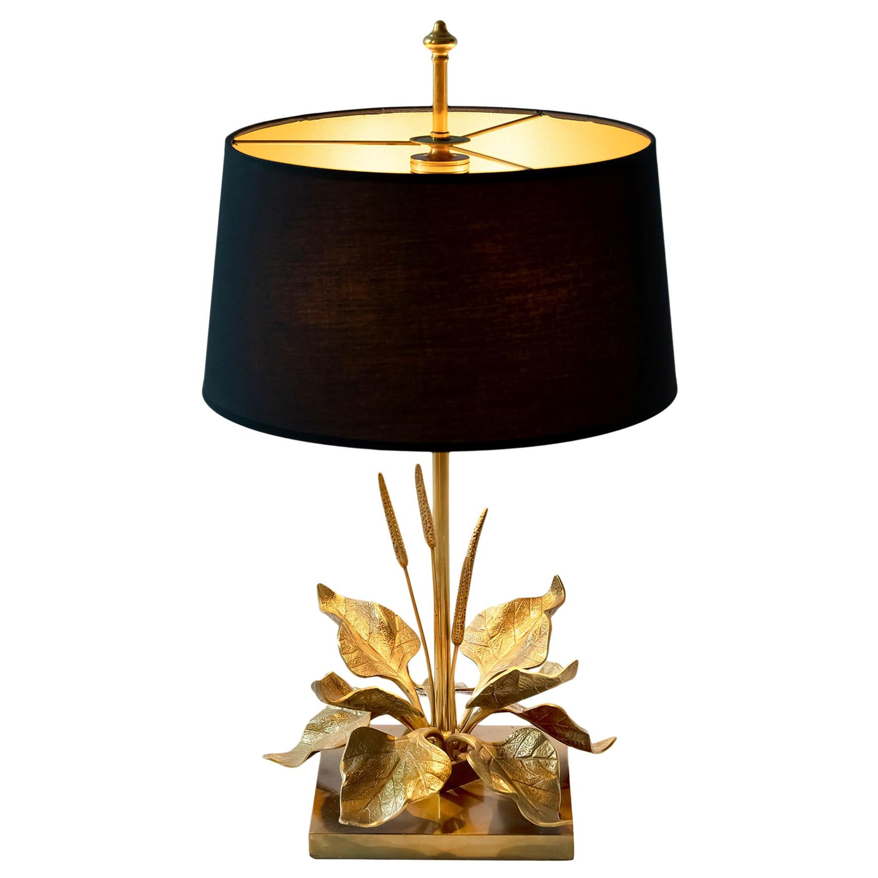 Vintage French Floral Design Table Lamp at 1stDibs