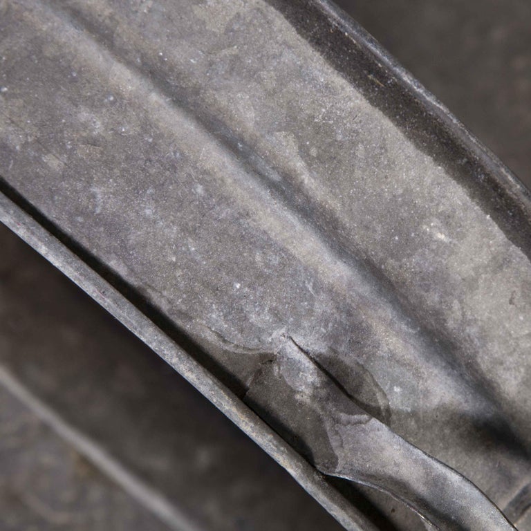Vintage French Galvanised Round Sieve For Sale at 1stDibs