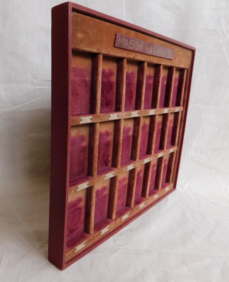 Vintage French Gentleman's Shop Cufflink Presentation Box "Maison ...