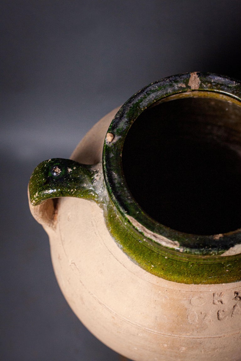 Vintage French Glazed Container For Sale at 1stDibs