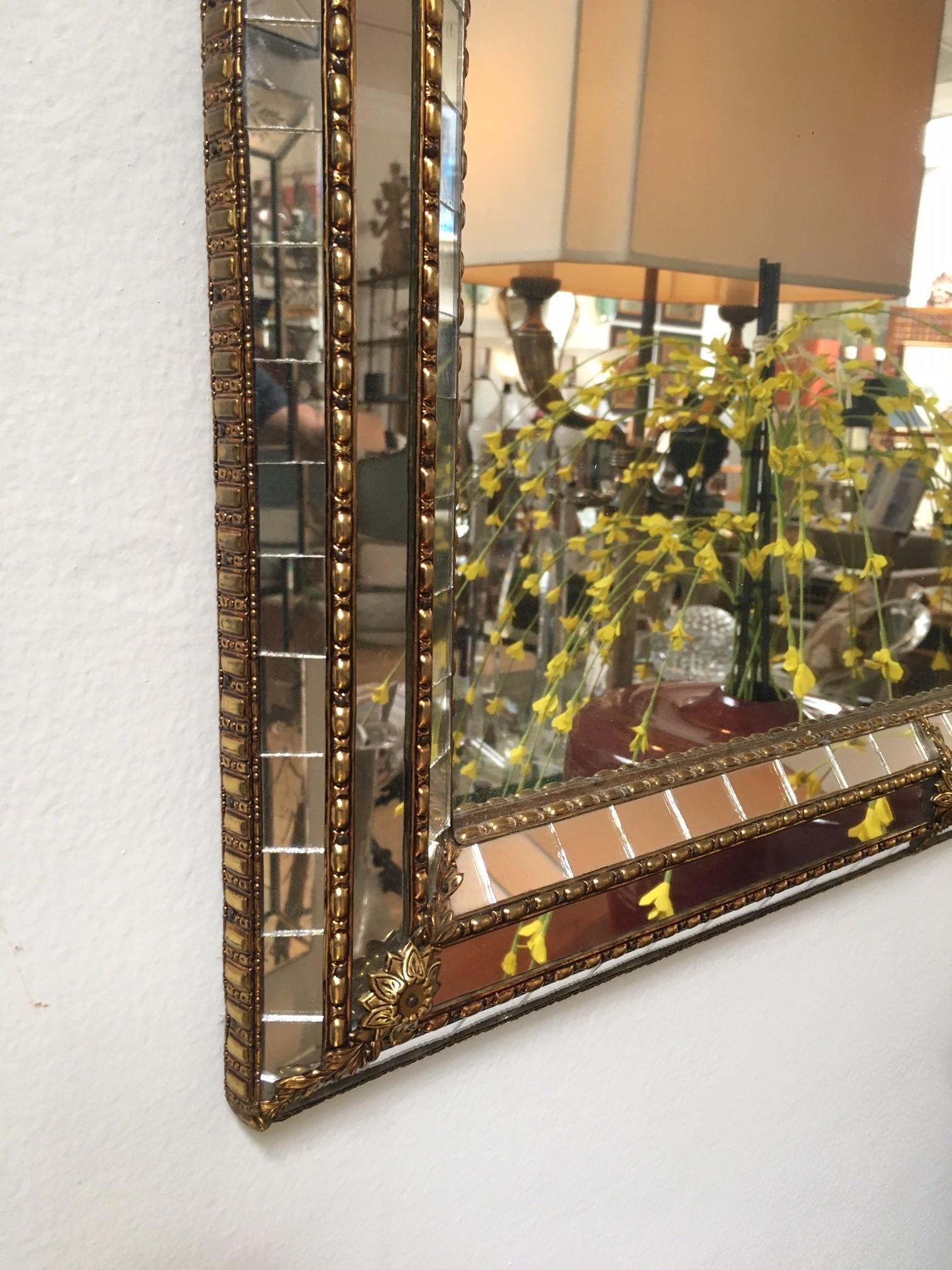 Vintage French Hollywood Regency Style Decorative Venetian Glass Wall ...