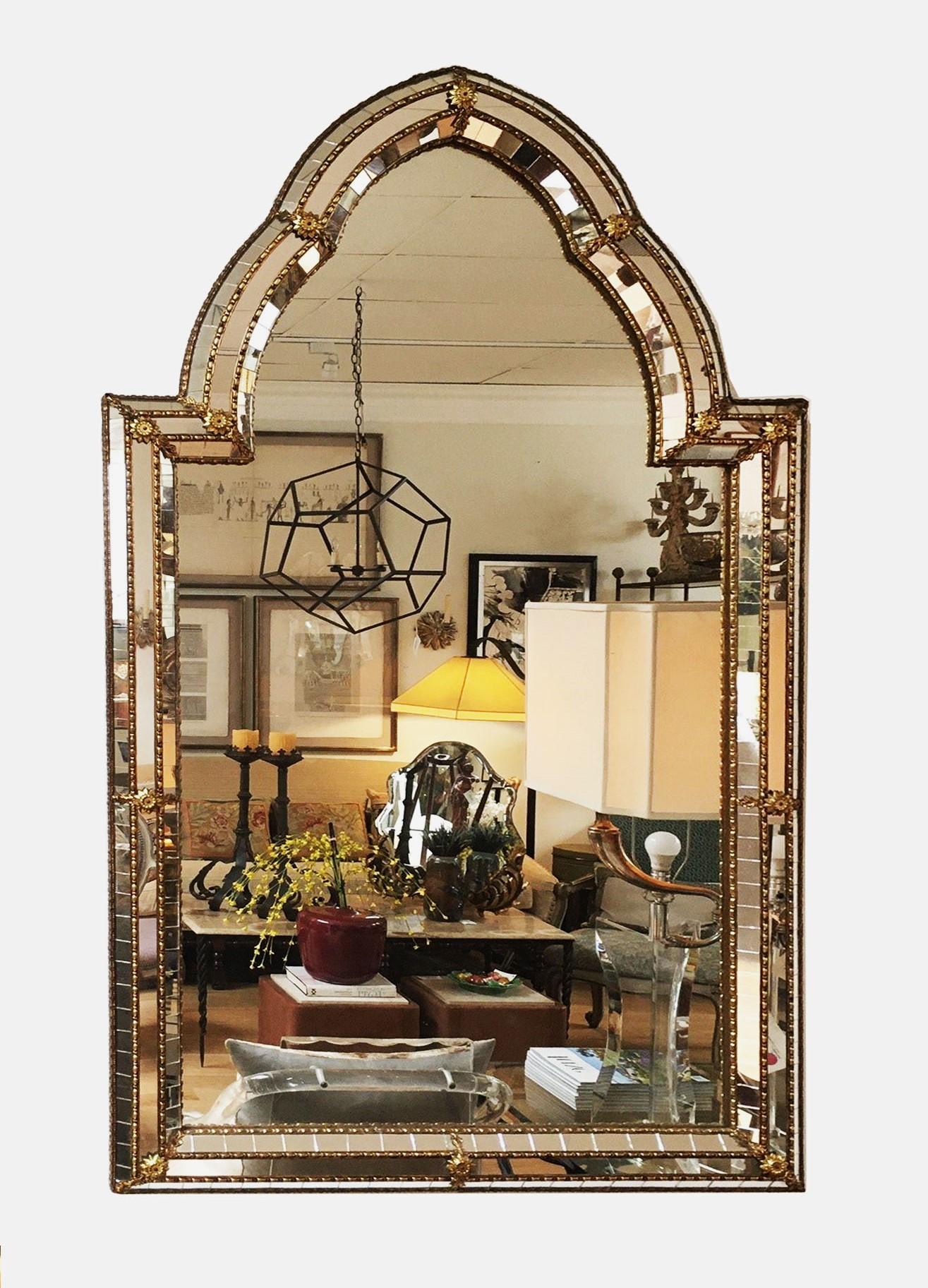 Vintage French Hollywood Regency Style Decorative Venetian Glass Wall ...