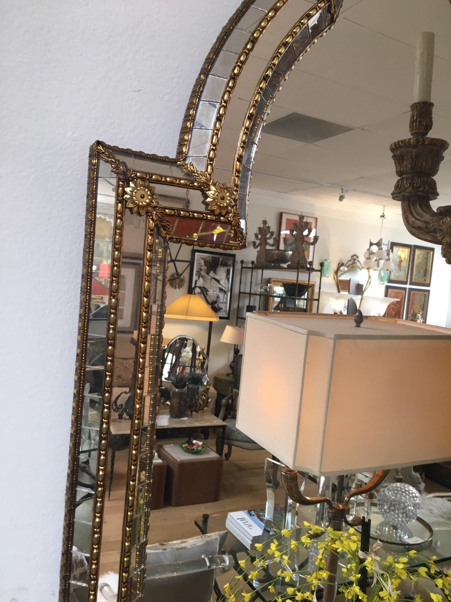 Vintage French Hollywood Regency Style Decorative Venetian Glass Wall ...