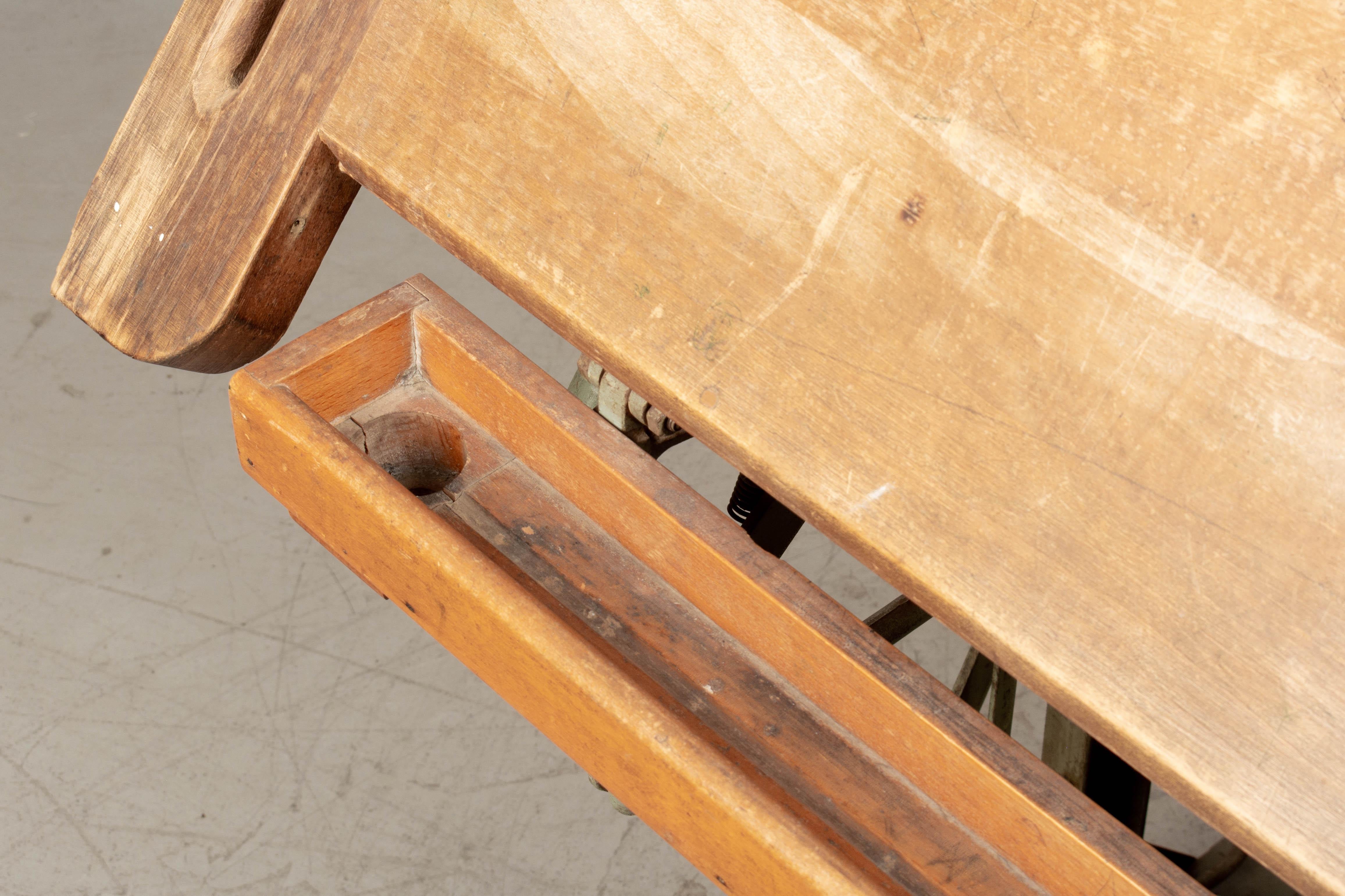 Vintage French Industrial Architect's Drafting Table For Sale at ...