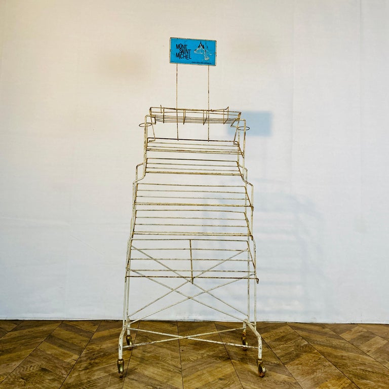 Vintage French Metal 6-Tier Shop Display Stand, 1970s For Sale at 1stDibs